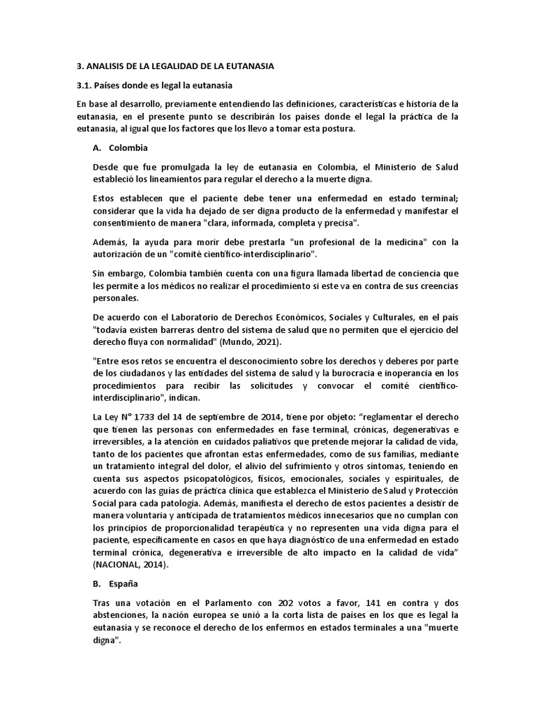 Paises Que Legalizaron La Eutanasia | PDF | Cuidados paliativos ... Paises Que Legalizaron La Eutanasia | PDF | Cuidados paliativos ...