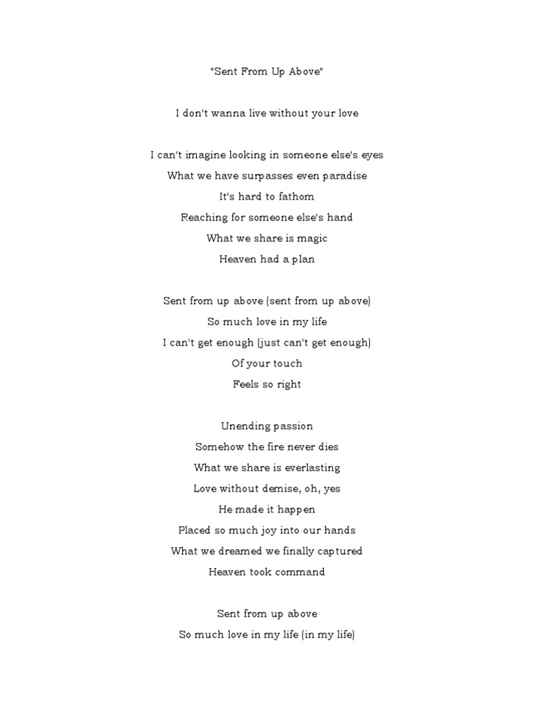 Sent From Up Above | PDF