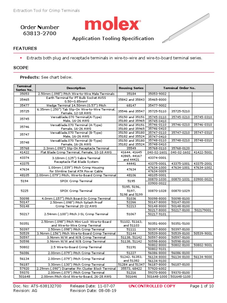 Ats 638132700 001 | Download Free PDF | Electrical Connector ...