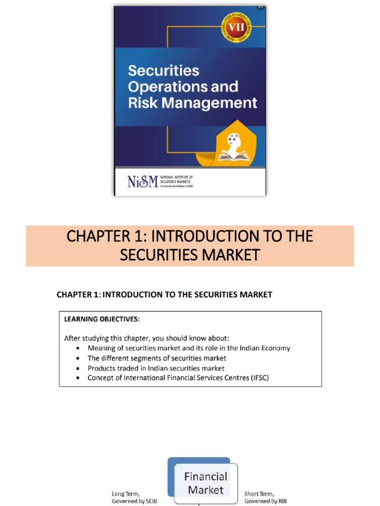 Chapter 1 Securities Operations and Risk Management | PDF | Securities ...