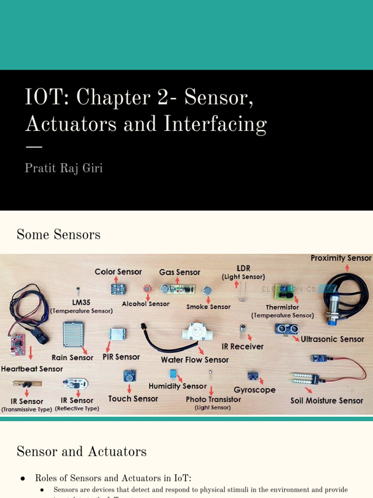 IOT_ Chapter 2- Sensor, Actuators and Interfacing | PDF | Computer Security | Security