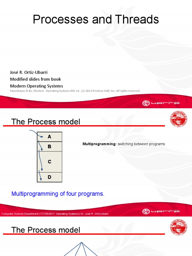CCOM4017 Processes | PDF | Thread (Computing) | Process (Computing)
