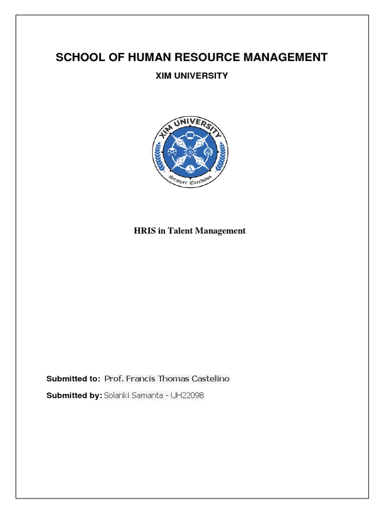 HRIS in Talent Management | PDF | Talent Management | Human Resource Management