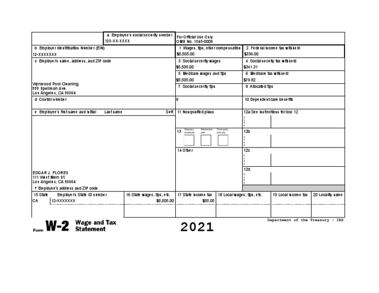 2021 W2 Edgar Flores | PDF