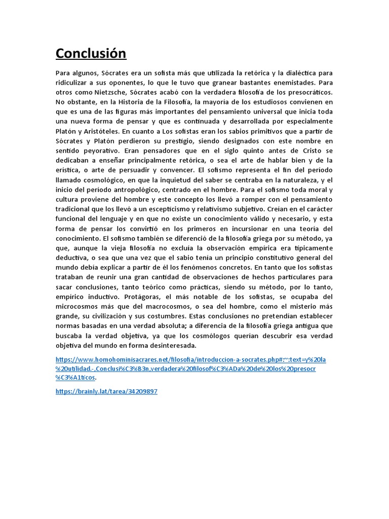 Conclusión | PDF | Verdad | Filosofía occidental