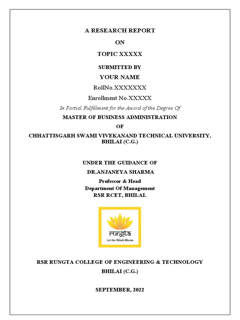 Indian Banking System Project Report | PDF | Gratitude | Master Of ...