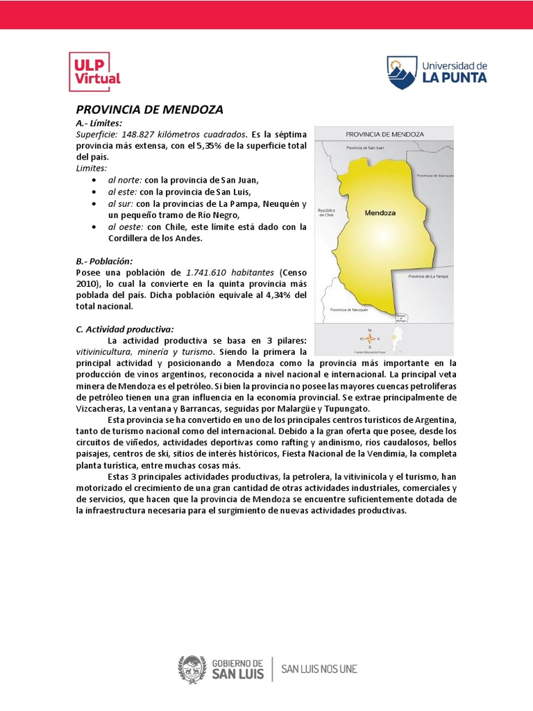 Provincia de Mendoza | PDF | Ciencias de la Tierra