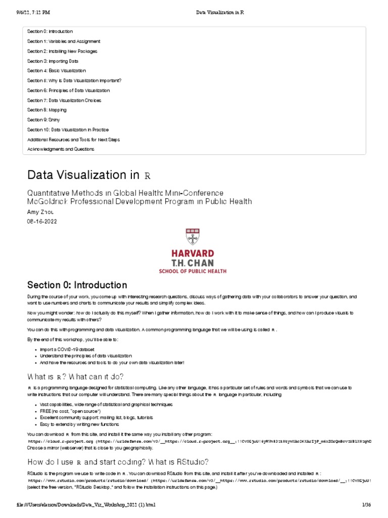 Data Visualization in R | Download Free PDF | Comma Separated Values | Computing