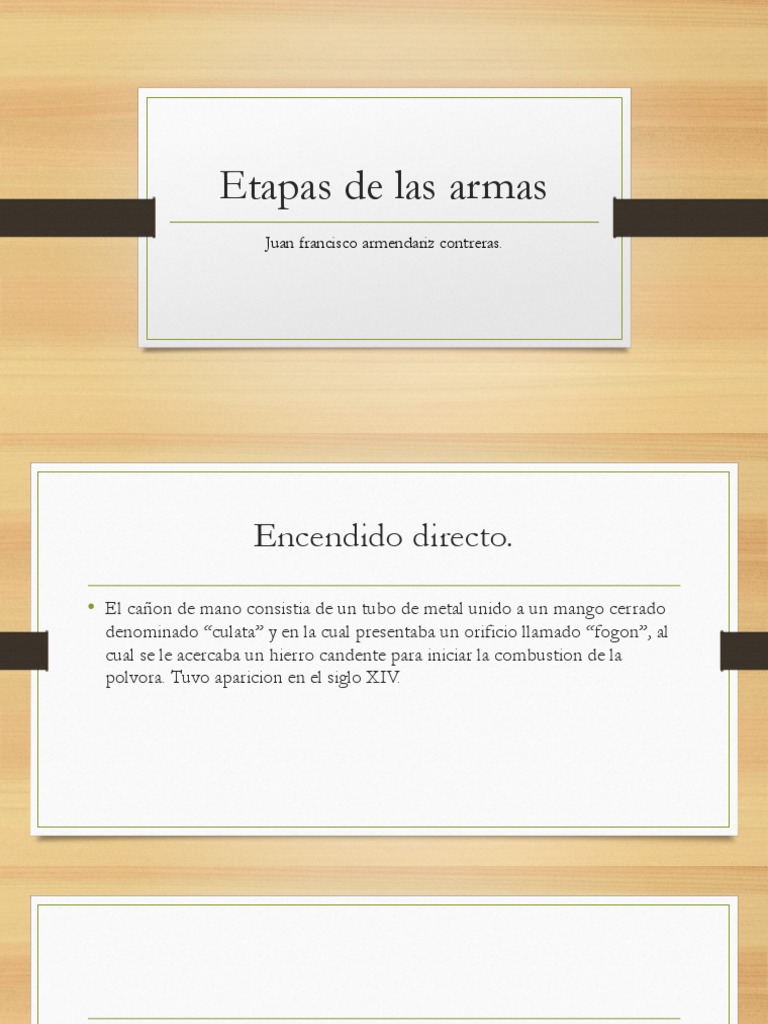 Etapas Del Arma PDF | PDF