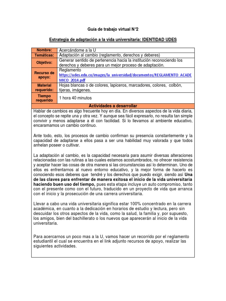 Guia 2 Adaptacion Al Cambio | PDF | Crecimiento personal y profesional