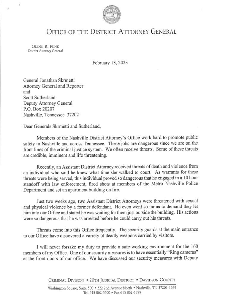 Letter To Skrmetti and Sutherland | PDF