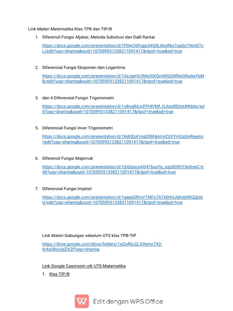Link Materi Matematika Klas TPHP Dan TIP PDF | PDF | Computers