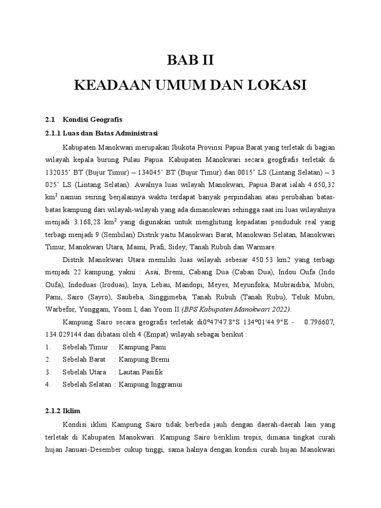Bab 2 Keadaan Umum Lokasi Part 2 Pdf
