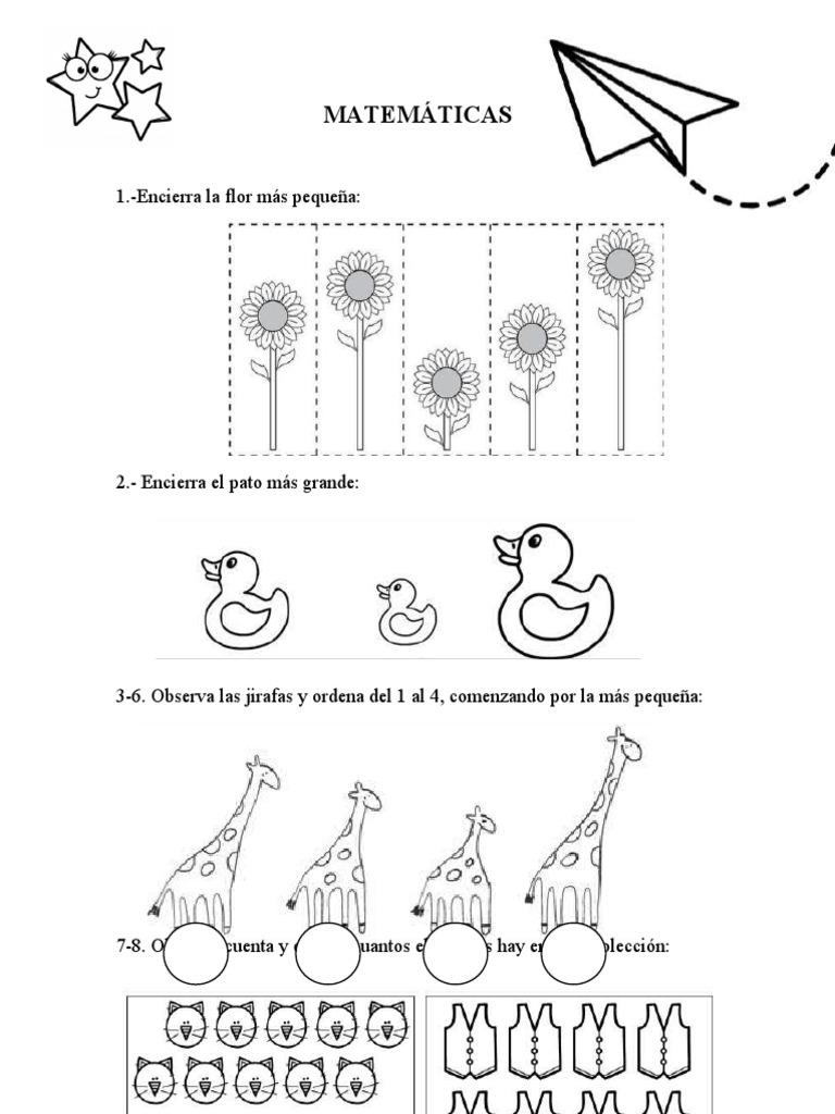 Examen Matemáticas Primer Grado | PDF