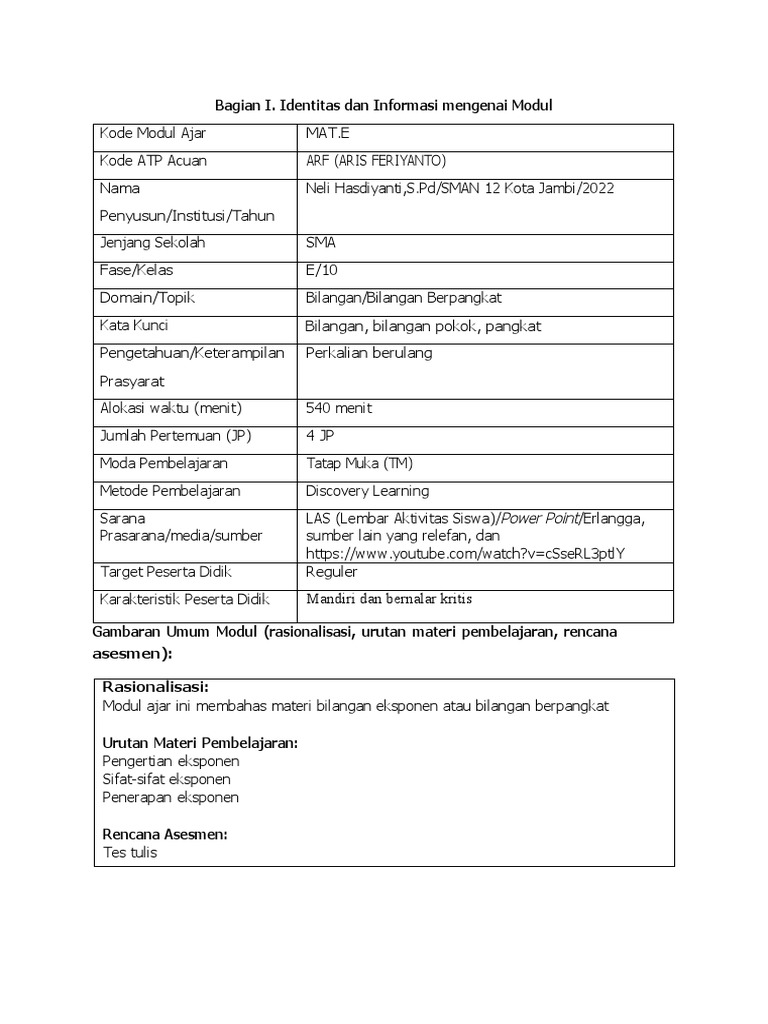 X RPP LKPD MTK | PDF