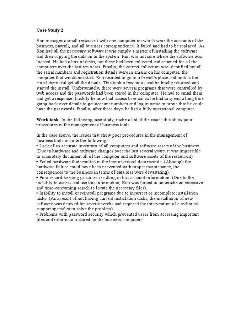 Case Study 2 | PDF Case Study 2 | PDF