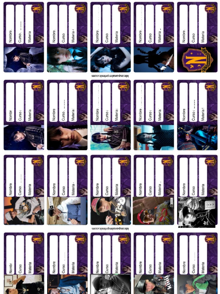 Stickers Merlina | PDF