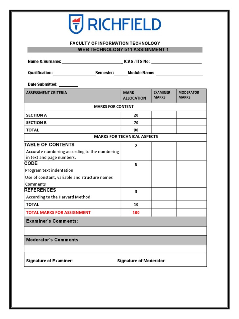 Web Technology 511 Assignment 1 | PDF | World Wide Web | Internet & Web
