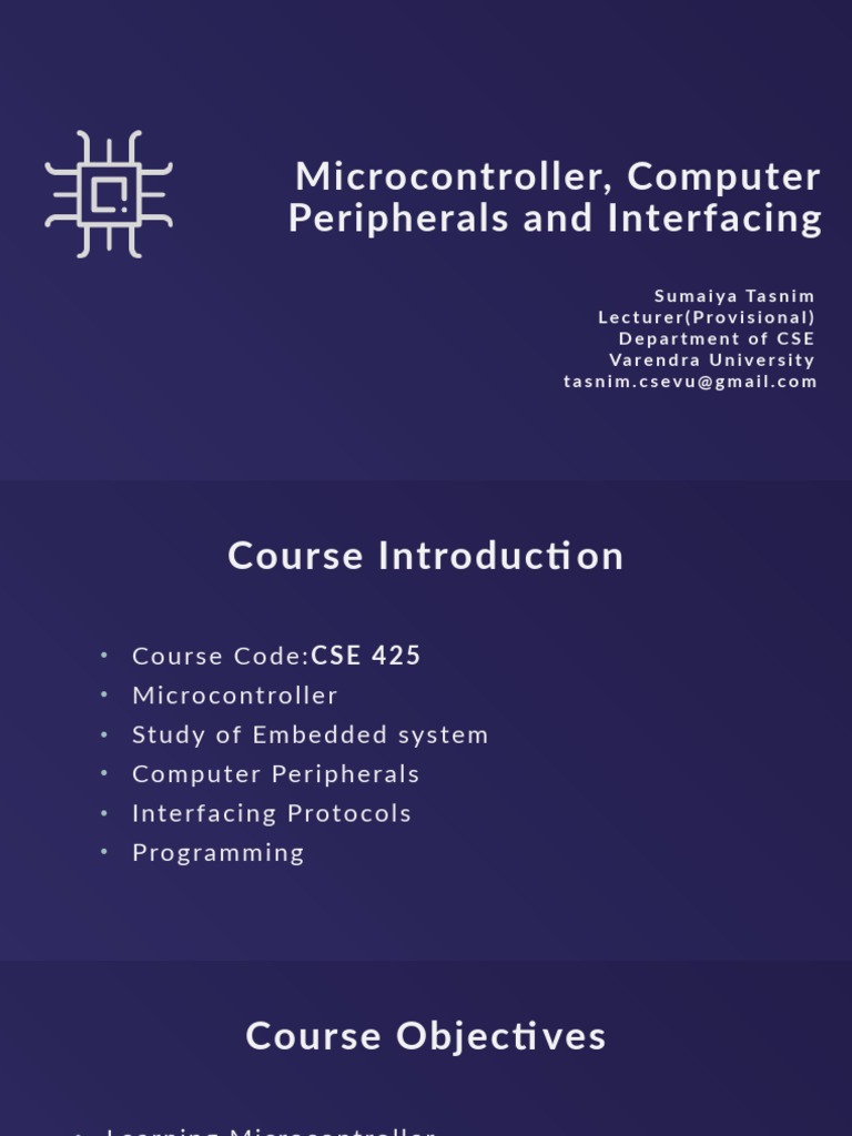 Microcontroller Introduction | PDF | Computer Hardware | Central Processing Unit