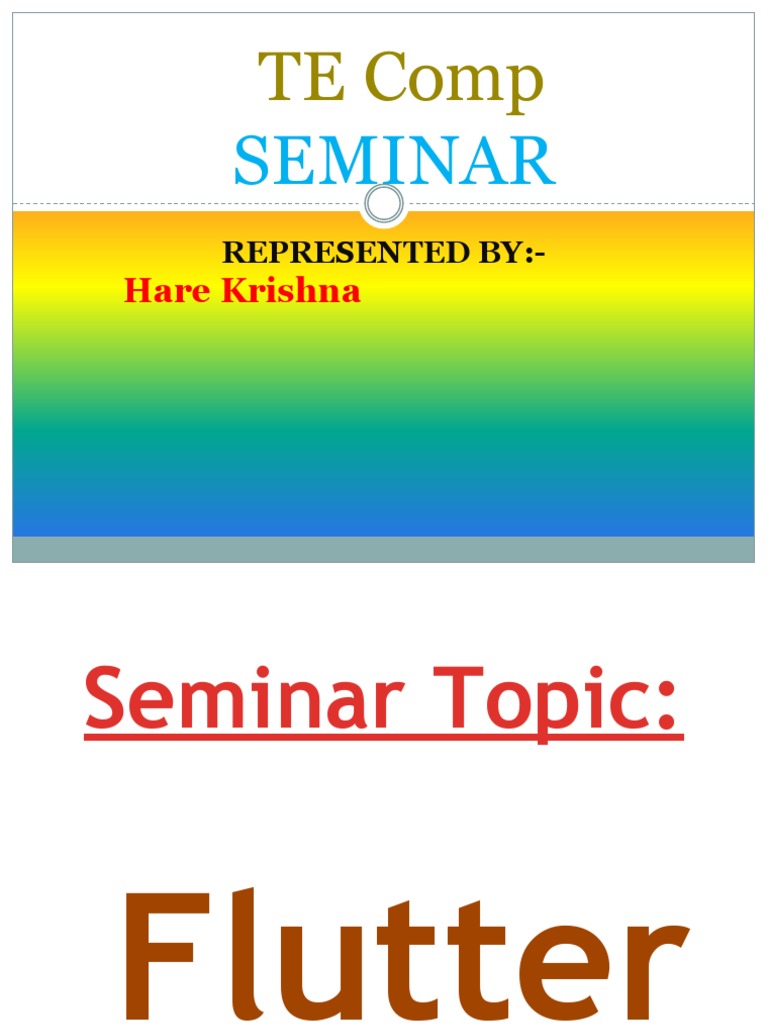 Flutter | PDF | Android (Operating System) | Cross Platform Software