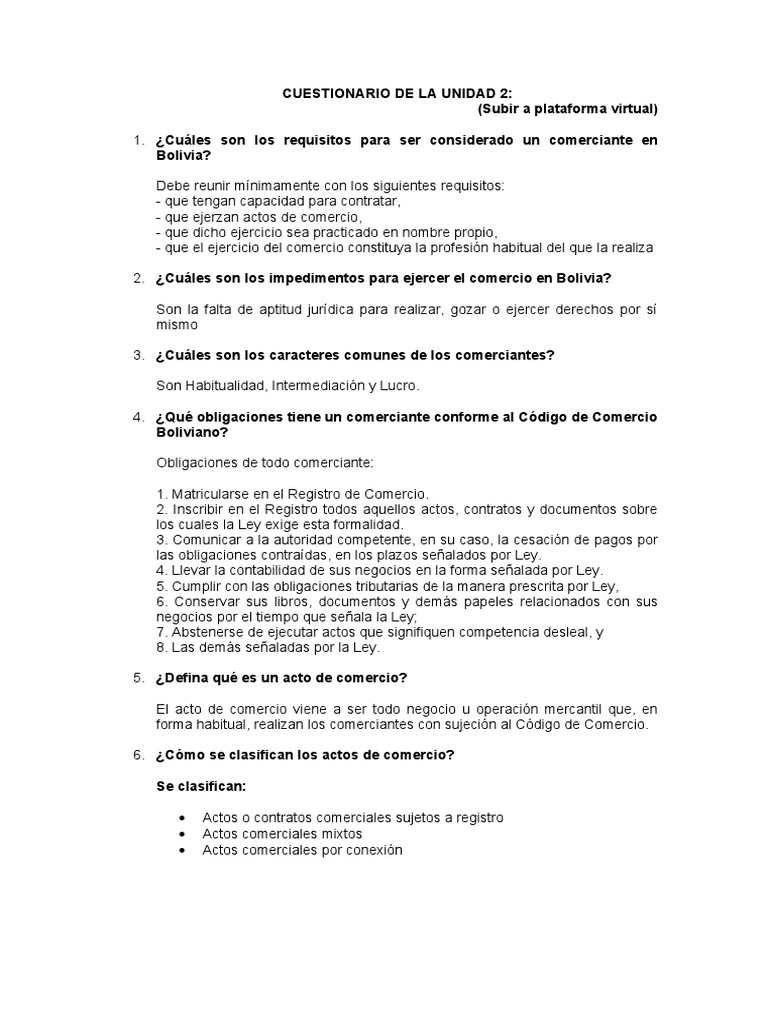 b.CUESTIONARIO DE LA UNIDAD 2 | PDF | Justicia | Crimen y violencia