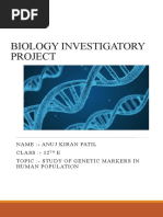 DNA Fingerprinting Class 12th Investigatory Project | PDF | Dna ...
