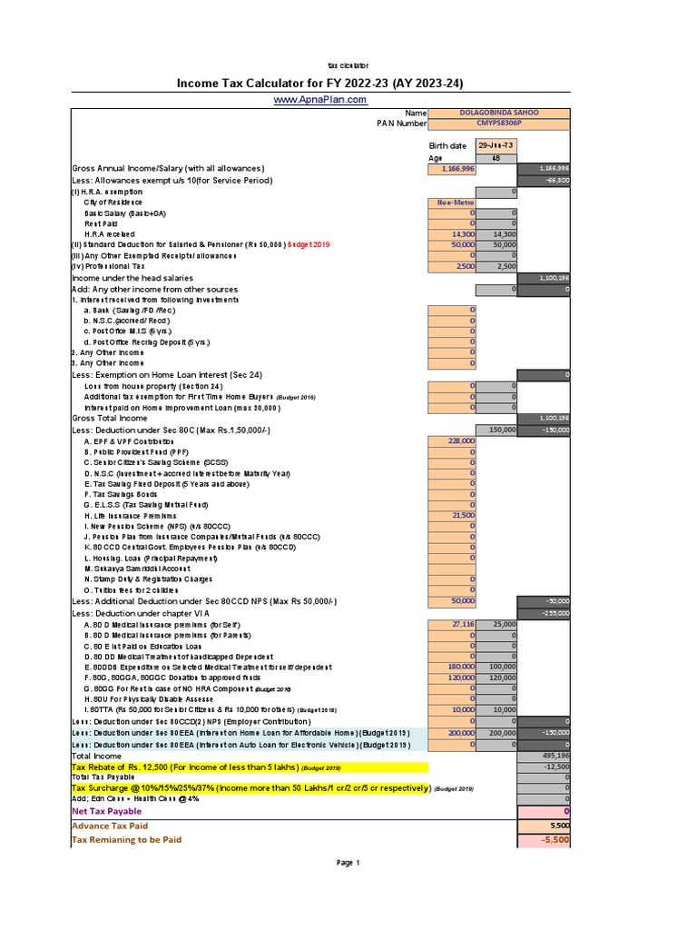 Calculation Format | PDF | Pension | Financial Services