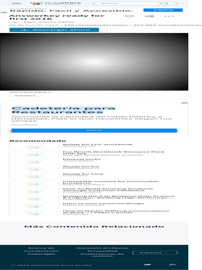 Answerkey Ready For First 2016 5 PDF | PDF