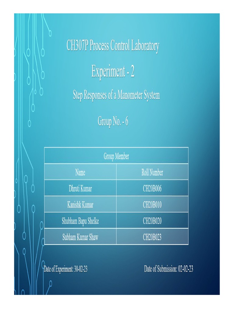 Manometer Lab Reportwithref | PDF | Damping | Physical Quantities