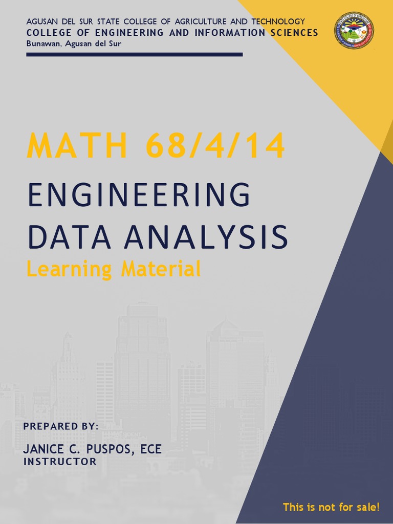 Engineering Data Analysis Learning Mateial (2nd Week) PDF | PDF | Statistics | Statistical Inference