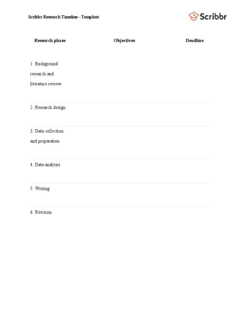Research-Timeline-Template | PDF
