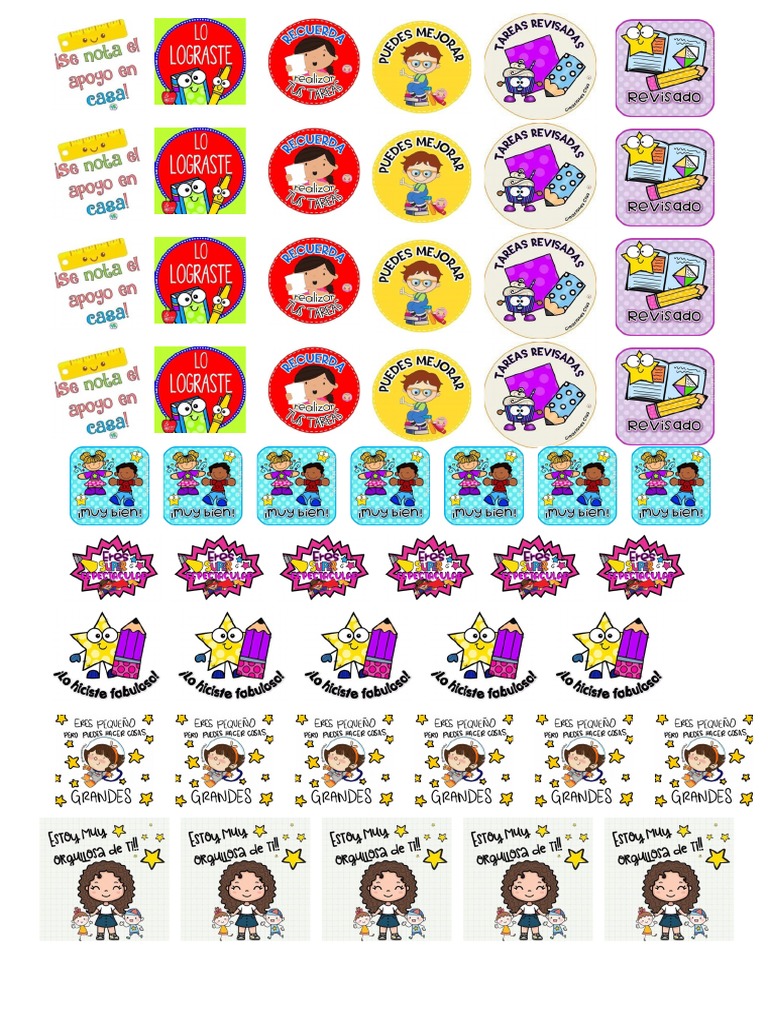 Stickers Niños | PDF