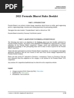 Formula Student Spain Rules 2025 v1.0.20250128 | PDF | Vehicles | Transport