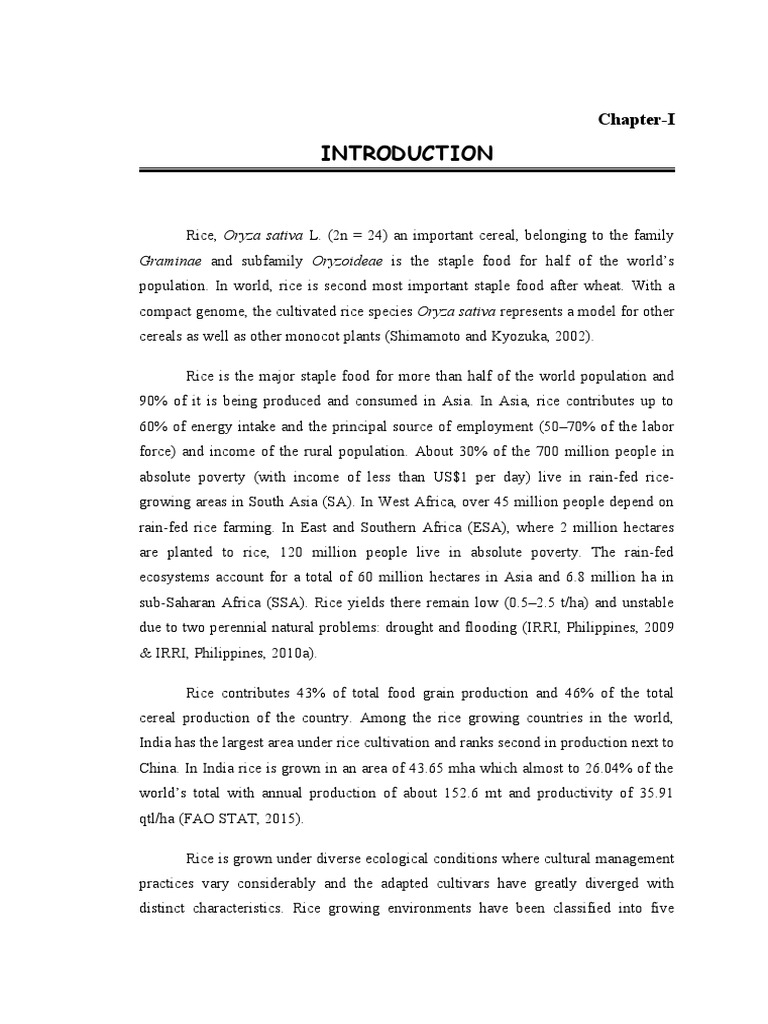 08 - Chapter 1 | PDF | Rice | Genetics