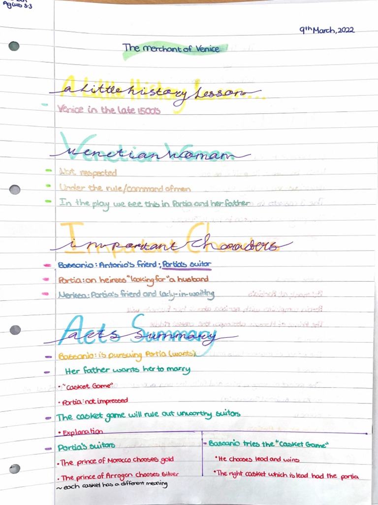 The Three Casket - Note | PDF