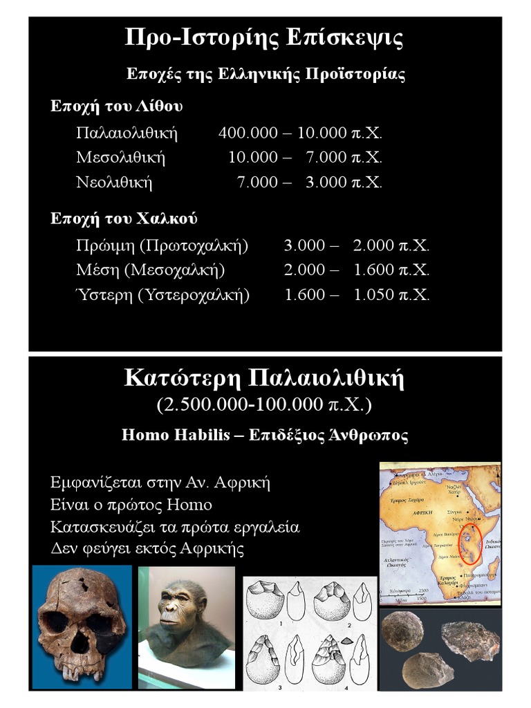 Ελληνική Προϊστορία Προ-Ιστορίης Επίσκεψις ΕΚΠΑ | PDF