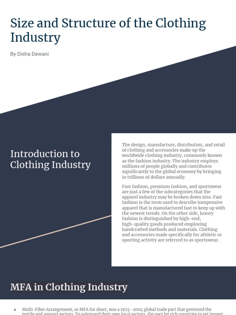 Size and Structure of The Clothing Industry | PDF | Clothing Industry ...