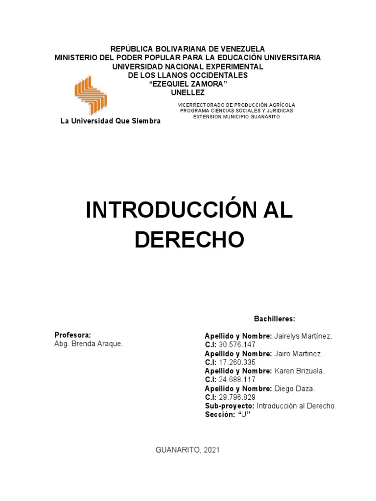 Introducción Al Derecho Mod I Pdf