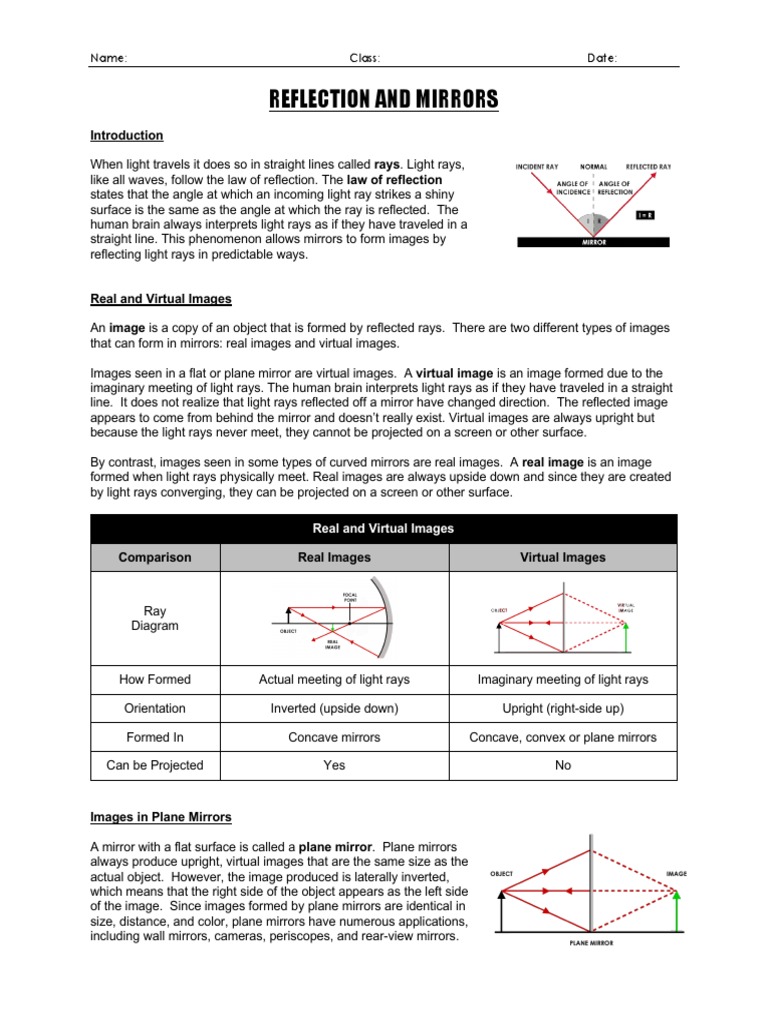 Answer Key Optics | PDF | Mirror | Electrodynamics
