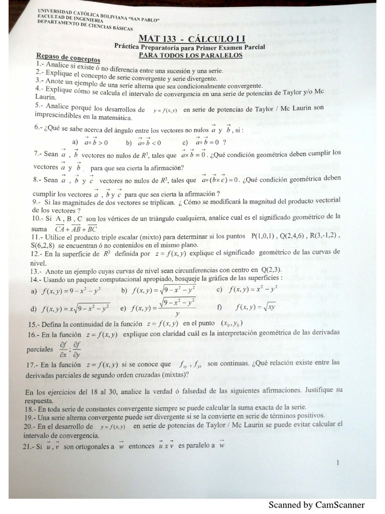 -Ejercicios- Calculo II | PDF