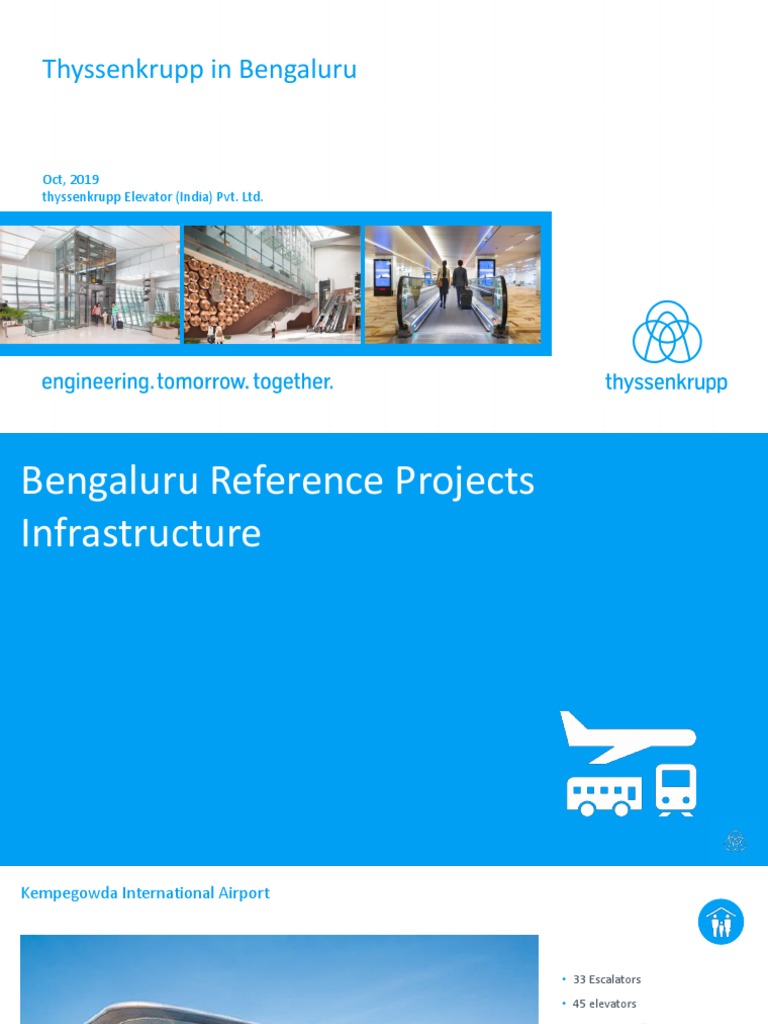 thyssenkrupp Elevator (India) Pvt. Ltd. Bengaluru Reference Projects | PDF | Elevator | Bangalore