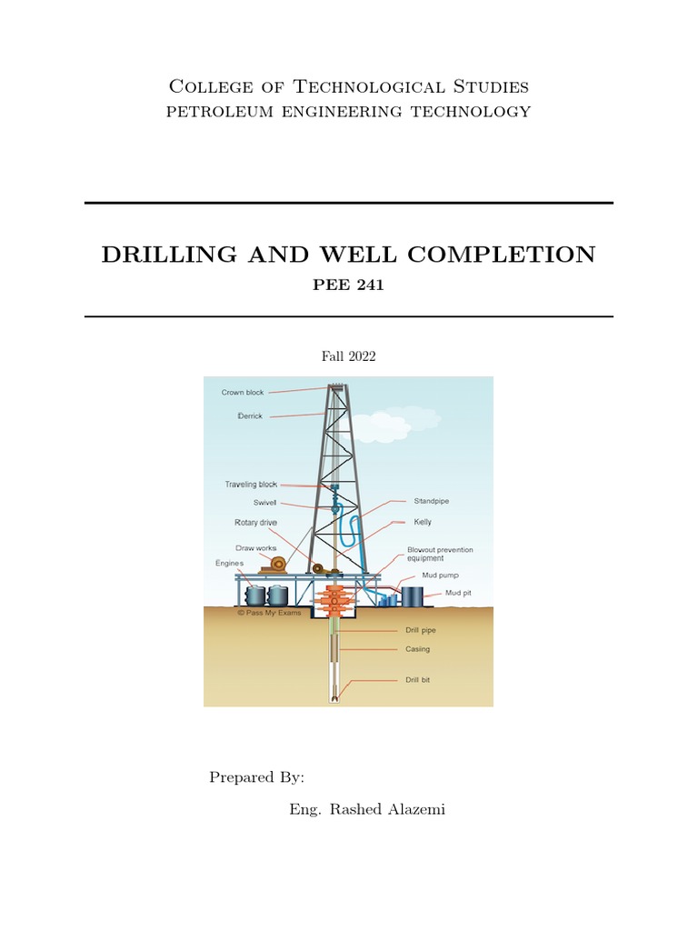 Drilling and Well Completion Edited 2022 | Download Free PDF | Drilling ...