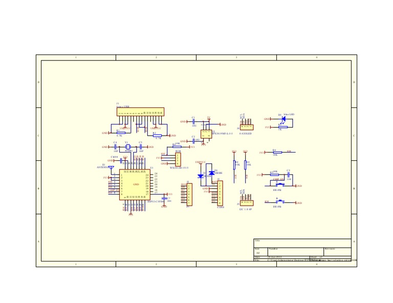 Esp32 C3 0 42oed Schematic Pdf