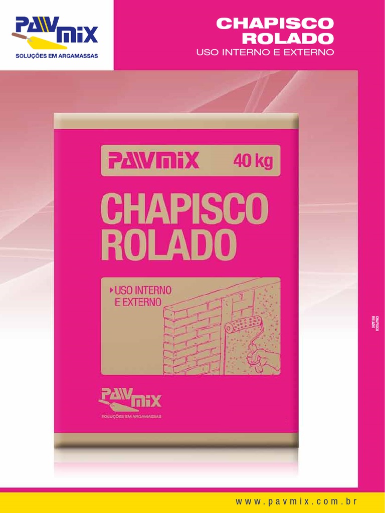 Ficha Técnica Chapisco Rolado | PDF | Argamassa (alvenaria) | Concreto