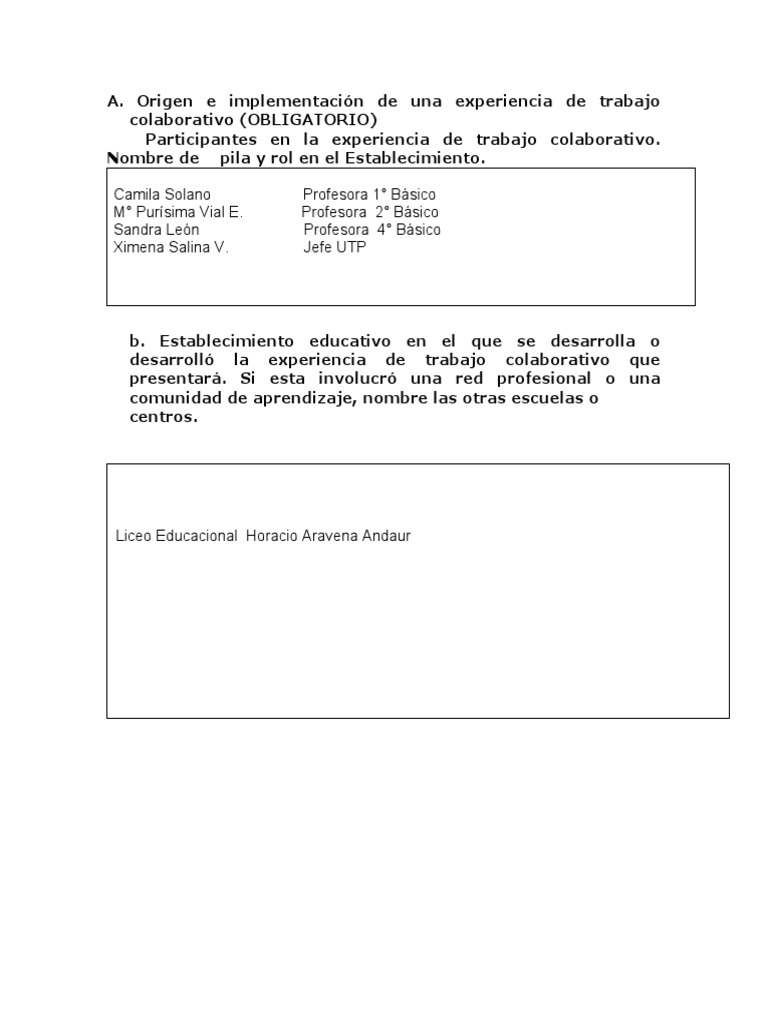 Trabajo Colaborativo | PDF | Aprendizaje | Enseñando