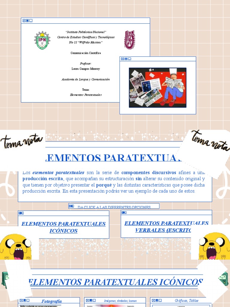 Elementos Paratextuales | PDF