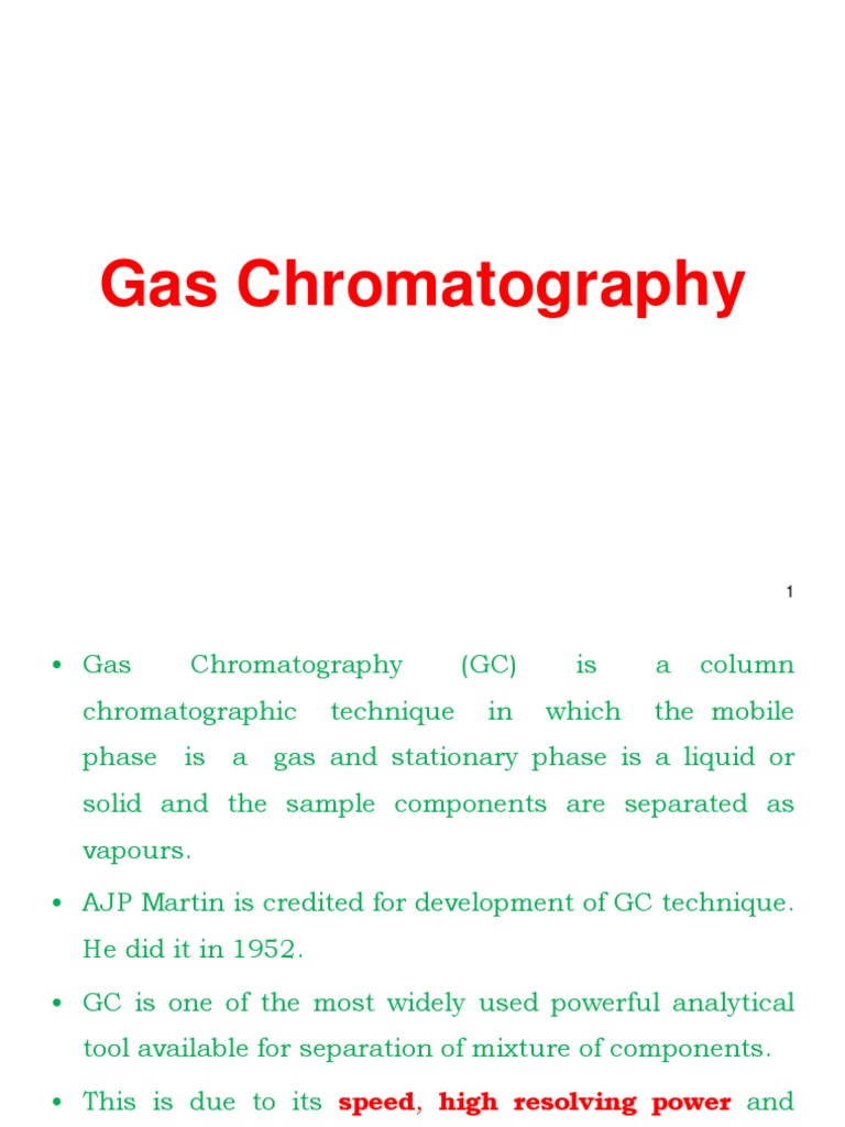 Gas Chromatography | PDF