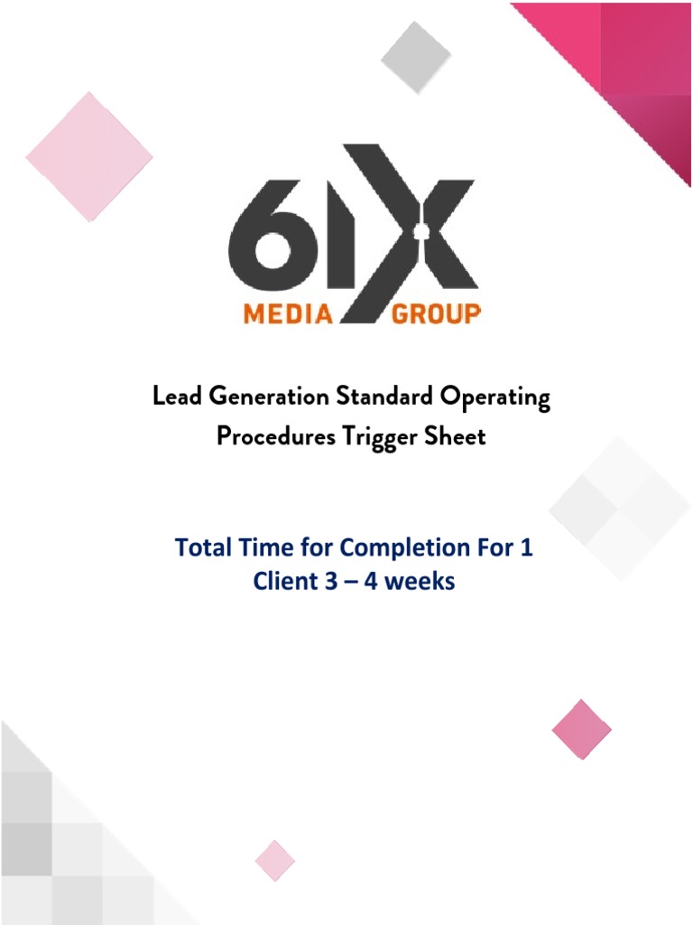 6ix Media Lead Generation SOP | PDF | Information Technology Management | Information Technology