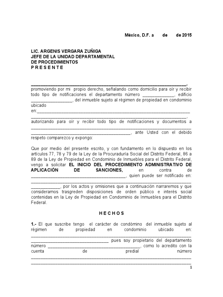 Formato PROSOC | PDF | Condominio | Propiedad