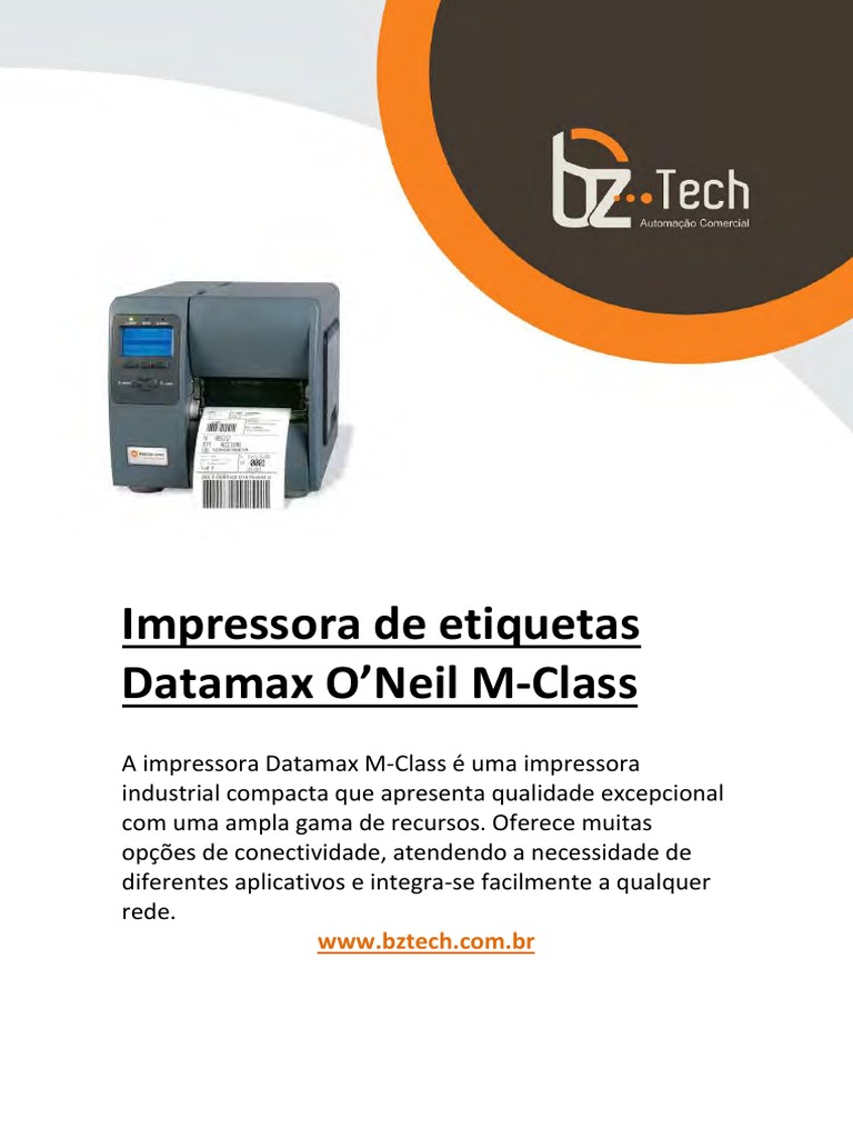 Manual Datamax o Neil M Class 4206 | PDF | USB | Eletrônicos